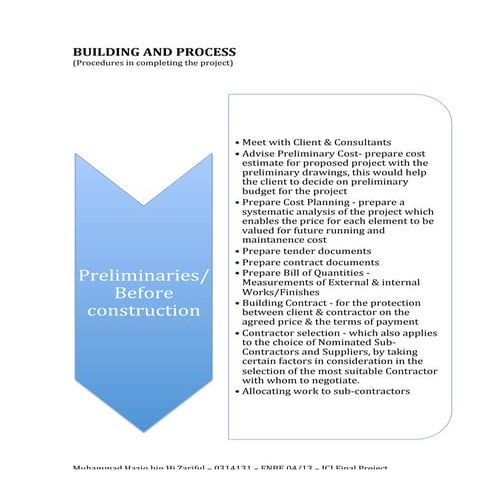 ICI Project 2 - Building and process & sample document | PDF
