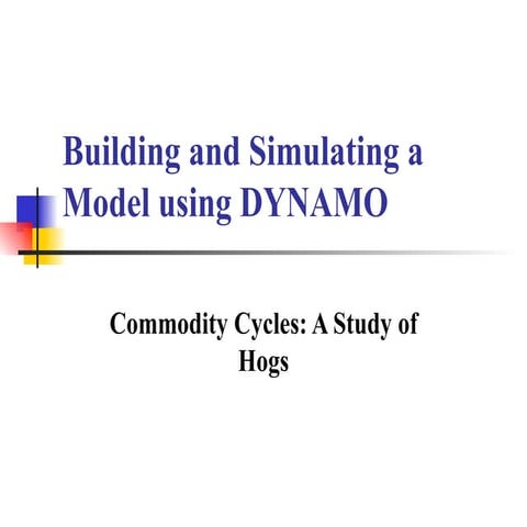 Building and simulating a model using dynamo | PPT