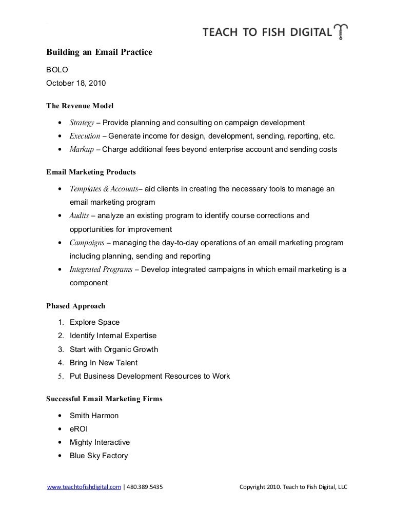 Building an Email Practice