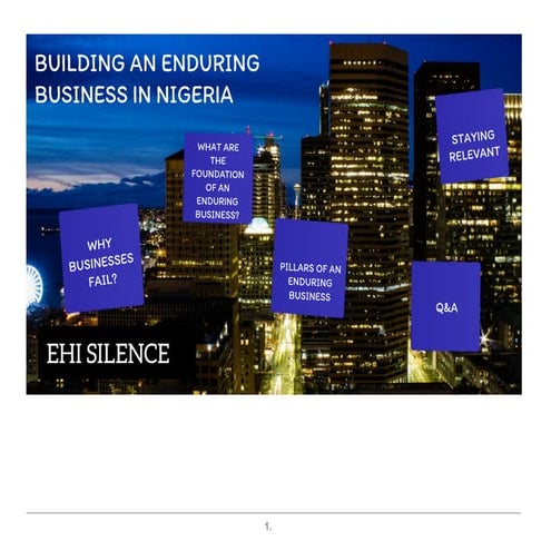 Building an enduring business in Nigeria | PPT