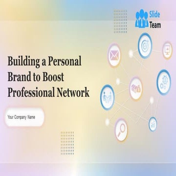 Building A Personal Brand To Boost Professional Network Branding Cd | PPT