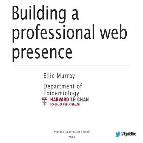 Building a Professional Web Presence | PPTX