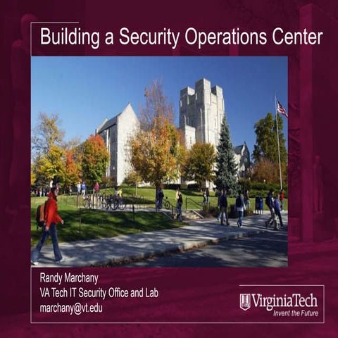 Building a Security Operations Center | PPT