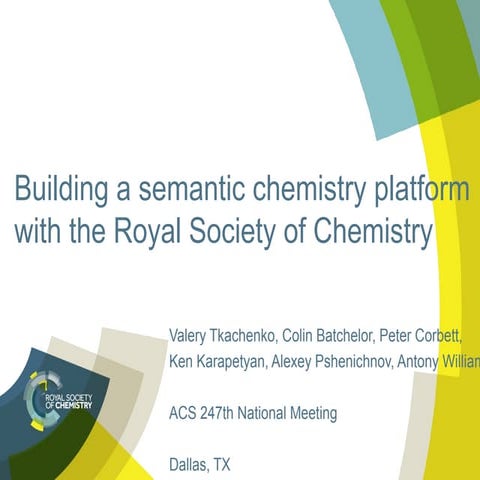 ChemSpider Overview Presentation at Special Libraries Association | PPT