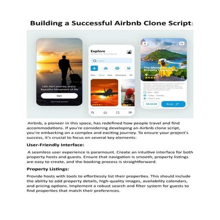 Building a Successful Airbnb Clone Script (1).pdf | Computing | Technology & Computing