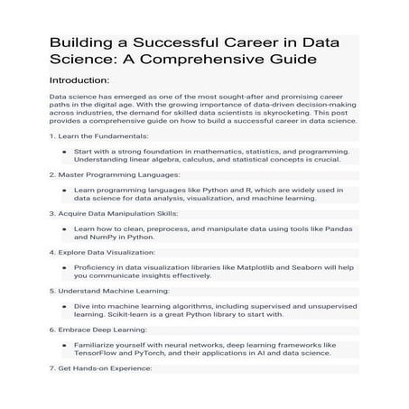 Building a Successful Career in Data Science_ A Comprehensive Guide ...