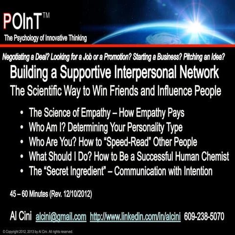 Building a supportive network | PPTX