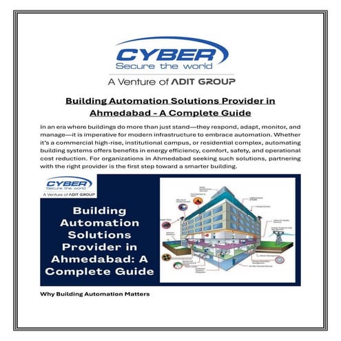 Building Automation Solutions Provider in Ahmedabad A Complete Guide.pdf