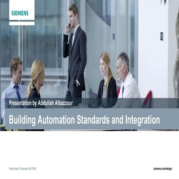 Building automation standards and integration | PPTX
