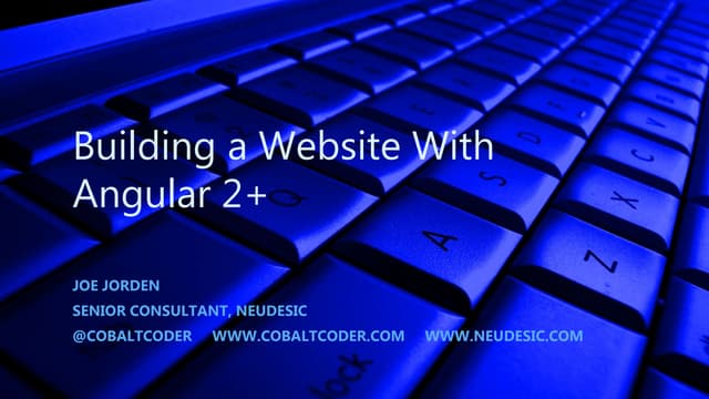 Building A Website With Angular 2 Ppt 5589