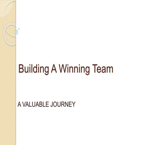 Building a winning team | PPT