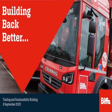 Biffa Building Back Better - Trading & Sustainability Briefing | PPT