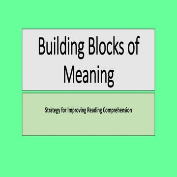 Building blocks of meaning | PPT