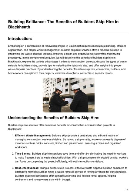 HSE construction waste management plan | PDF