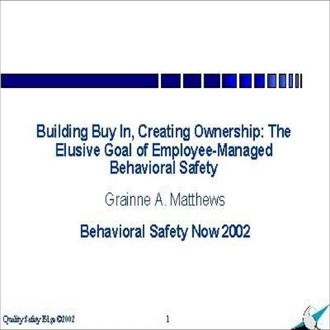 Building Buy In, Creating Ownership: The Elusive Goal of Employee ...