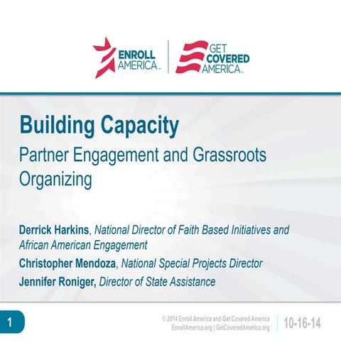 Building Capacity: Partner Engagement and Grassroots Organizing | PDF