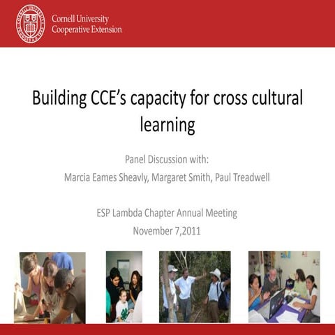 Building cce’s capacity for cross cultural learning | PPTX