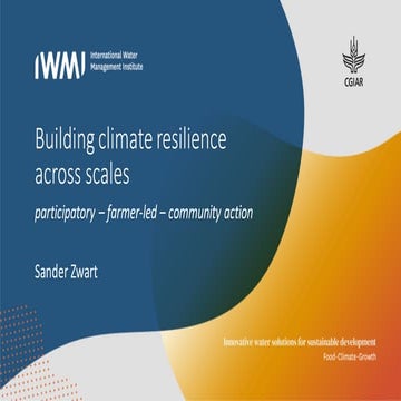Building climate resilience across scales | PDF