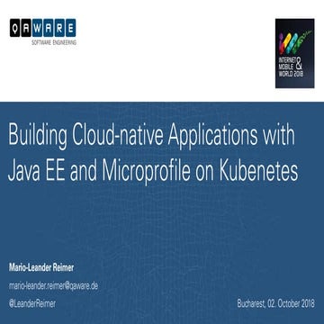 Building Microservivces With Java Ee 8 And Microprofile On Kubernetes Ppt