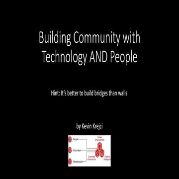 Building Community with Technology AND People | PPT