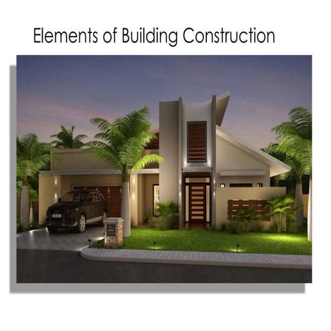 BASICS COMPONENTS OF BUILDING DRAWING FOR CIVIL ENGINEERS | PPTX