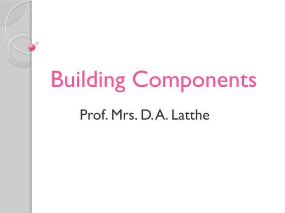 Building construction ppt | PPTX