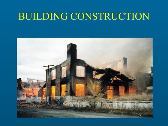 Building Construction and the Fire Service | PPTX | Construction Industry | Industries