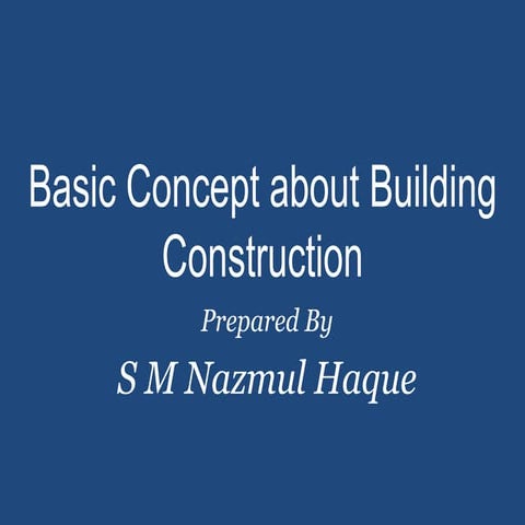 Building construction | PPTX