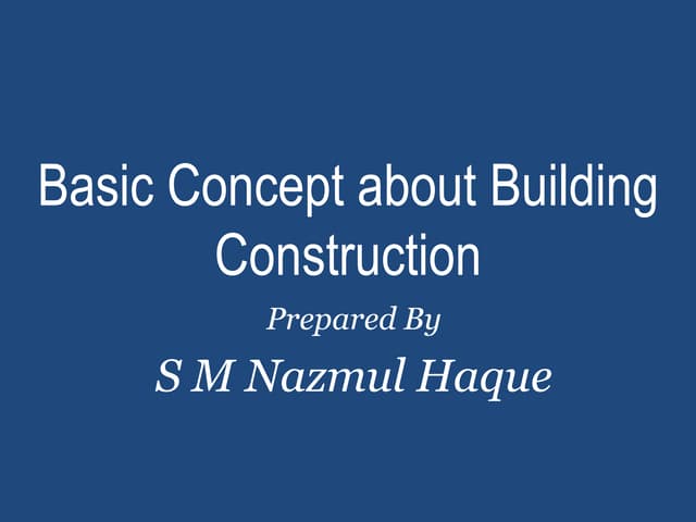 Building project presentation | PPTX