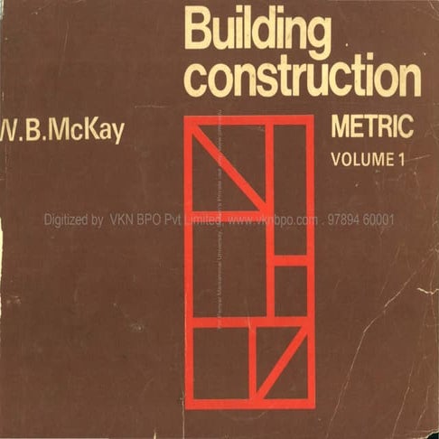 Building construction vol-1 | PDF