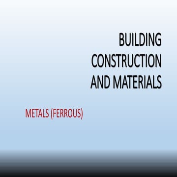 Ferrous and non-ferrous metals | PPT
