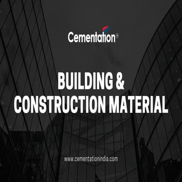 Building & construction material | PDF