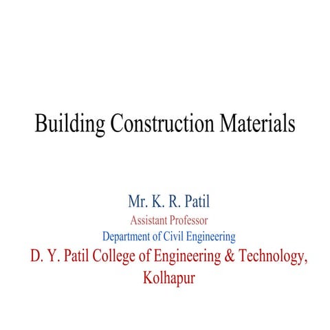 Building construction materials - brick | PDF
