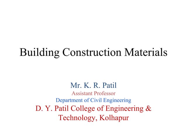 Stone as a building material. | PPTX