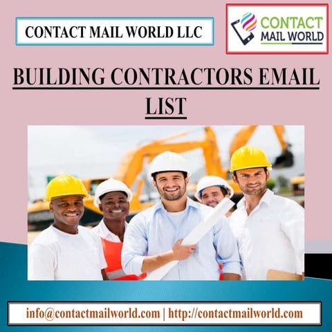 BUILDING CONTRACTORS EMAIL LIST | PPT
