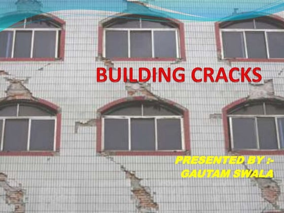 types of cracks in building | DOCX | Civil Engineering Industry ...