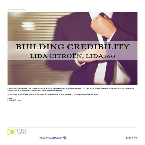 Building credibility | PDF