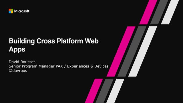 Building Cross Platform Web Apps Ppt