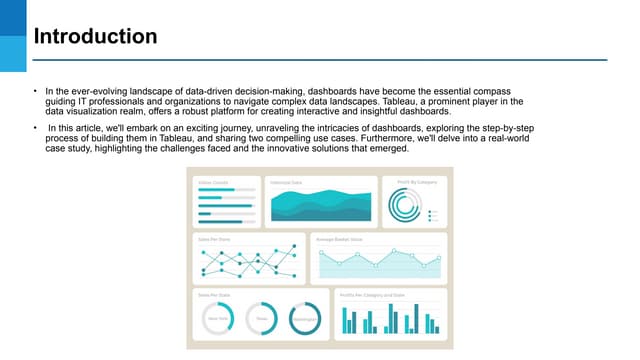 How to build Dashboard using Tableau tools | PPT How to build Dashboard using Tableau tools | PPT