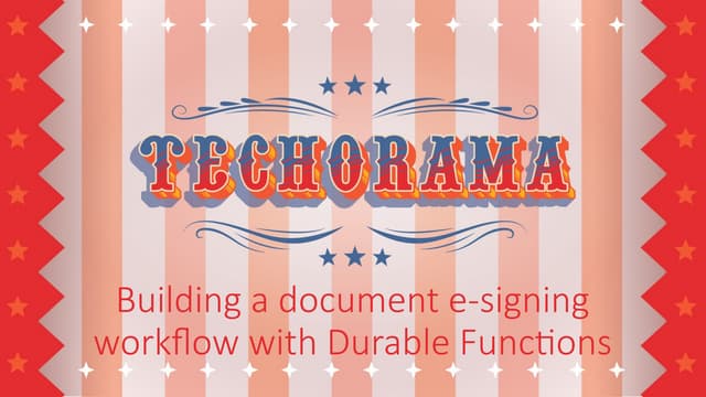 Building A Document Signing Workflow With Durable Functions Ppt