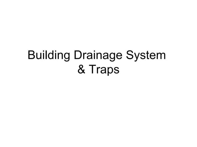 Drainage system | PPT
