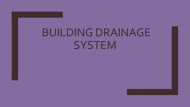 Drainage system | PPT