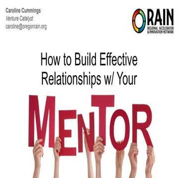 Building Effective Mentoring Relationships | PPTX