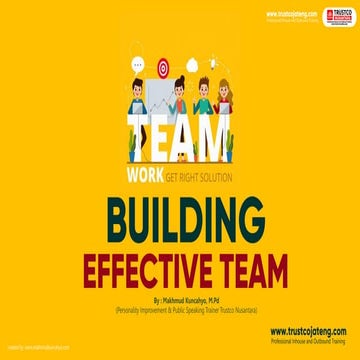 Building effective team (Membangun Tim yang Efektif) | PDF