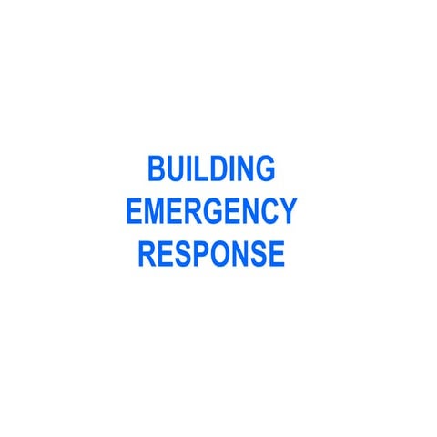 Training BUILDING EMERGENCY RESPONSE modul.ppt
