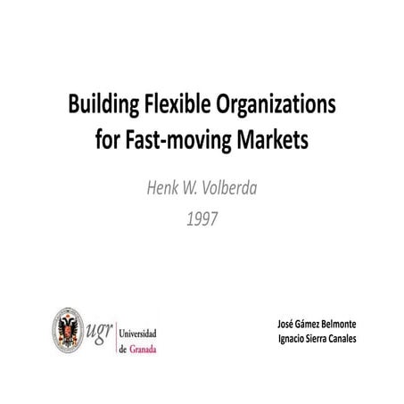Building flexible organizations for fast moving markets | PDF