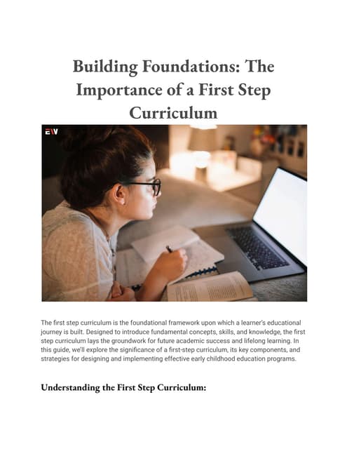 What Is Early Childhood Education & Why Is It So Important | PDF