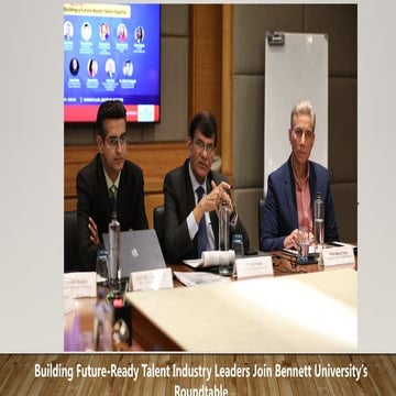Building Future-Ready Talent Industry Leaders Join Bennett Universitys ...