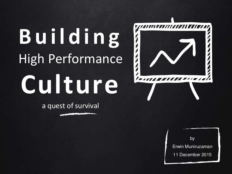 Building High Performance Culture