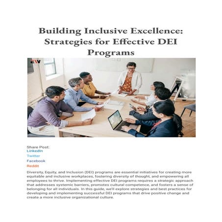 Building Inclusive Excellence_ Strategies for Effective DEI Programs.pdf